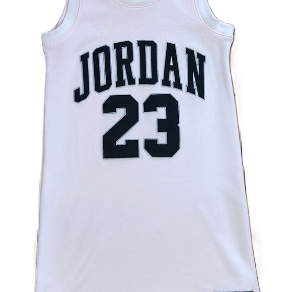 Jordan | Dresses | Jordan Girls 23 Jersey Sleeveless Dress Large Pink ...